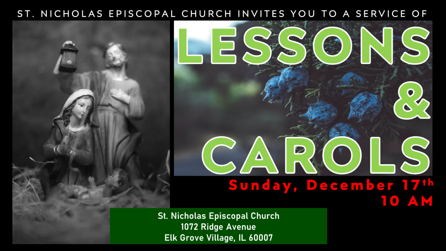 A Service of Lessons and Carols | St Nicholas Episcopal Church